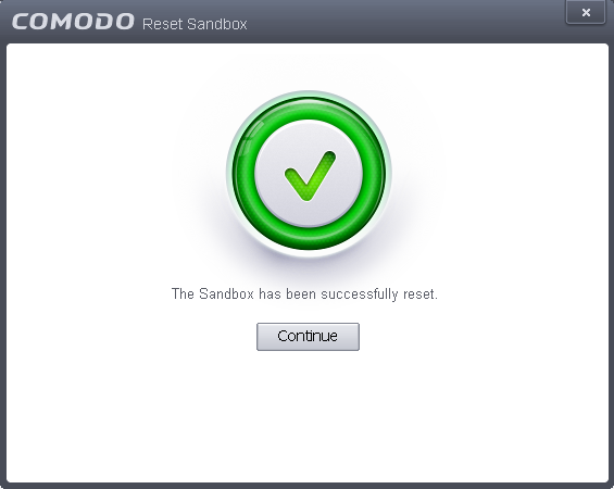 Reset Sandbox, Sandbox Computer Security, Network Access | Internet Security v6.3